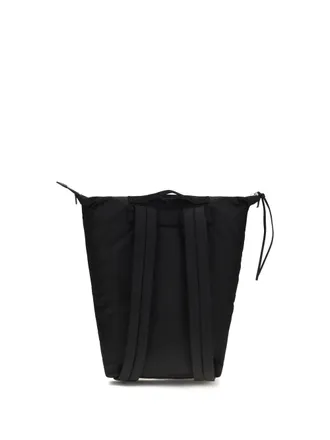 Maison Margiela Mens Zip Line Backpack Black-Black Polyamide Backpacks Black/black