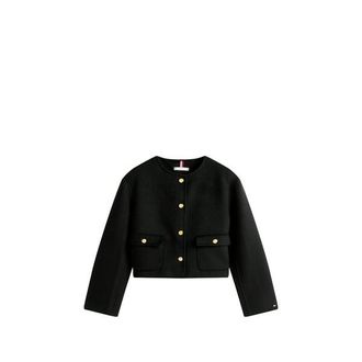 Tommy Hilfiger Veste unie en laine m&eacute;lang&eacute;e