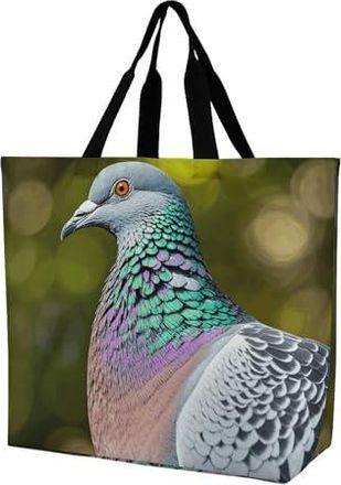 Generic Colombe Grise Sac Fourre-Tout Pliable Sacs Imperm&eacute;able Sac A Main Femme Pour Quotidienne Shopping Universit&eacute;