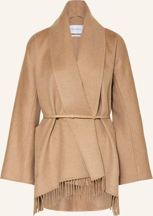 Max Mara Jacke Mxmabilita Mit Schal braun