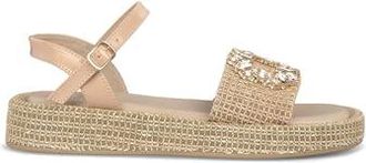 Alma Blue Alma en Pena Sandales plates pour femme, marron, 39 EU