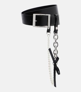 Simone Rocha Ceinture en cuir à ornements