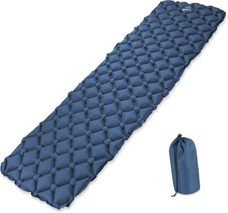 Normani Schnell aufblasbare Camping Isomatte - Ultraleicht, kleines Packma&szlig;, hoher Komfort Farbe Blau
