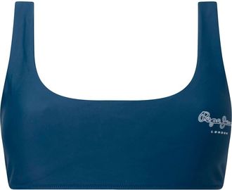 Pepe Jeans London Damen Oriane Bikini Top, Blue (Jarman), XL