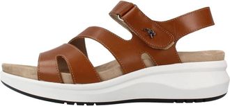 Fluchos Femme, Chaussures, Brun, Taille: 38 EU Sandales Plates &agrave; Lani&egrave;res