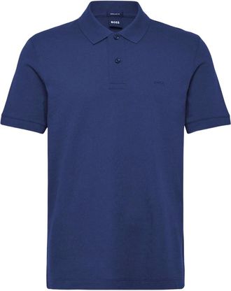 HUGO BOSS Homme, Tops, Bleu, Taille: XL Polo en coton avec logo