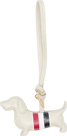 Thom Browne Femme, Accessoires, Blanc, Taille: ONE Size Keyring