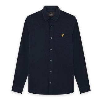 Lyle & Scott Homme, Chemises, Bleu, Taille: L Pique Jersey Shirt