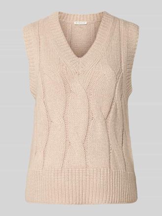 Tom Tailor Regular Fit Pullunder aus Baumwoll-Mix mit Woll-Anteil