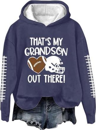 Generic Sweat &agrave; capuche surdimensionn&eacute; pour femme Sweat-shirt &agrave; capuche pour femme Lettre imprim&eacute;e Pull Tops pour Saint Tag Veste de surv&ecirc;tement 2026 Automne 