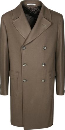 Tagliatore Homme, Manteaux, Brun, Taille: 2XL Cappotto Doppiopetto Sfoderato