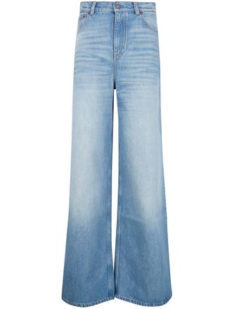 Chloé High Waisted Wide Leg Denim