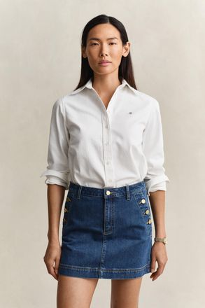 GANT Damen Jeanshemd (34) Wei&szlig;