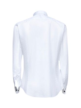 Giorgio Armani Mens Tuxedo Shirt White Cotton