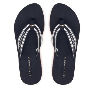 Tommy Hilfiger Zehentrenner Tommy Hilfiger Flag Print FW0FW09195 Dunkelblau