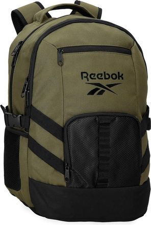 Reebok Truck One Rucksack für Laptop, 39,6 cm (15,6 Zoll), Doppelfach, grün, 34 x 46 x 15 cm, Polyester, 23,46 l