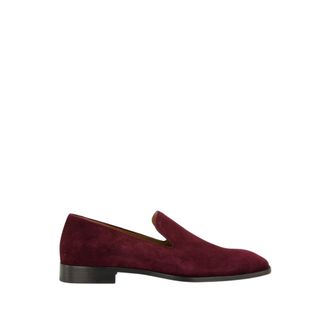 Christian Louboutin Homme, Chaussures, Rouge, Taille: 42 EU Danny Flex Nubuck Moccasin