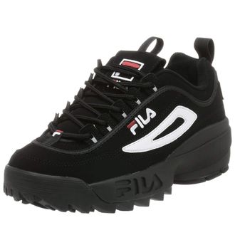 Fila Fila Mens Strada Disruptor, Black/White/Vin Red