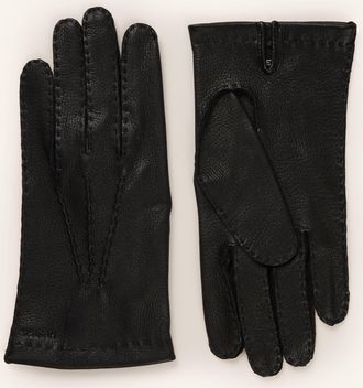 Hestra Lederhandschuhe Henry schwarz