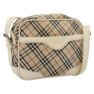 Burberry Sac bandouli&egrave;re Pre-owned en toile - Femme - Pre-owned - Beige - Taille: ONE Size