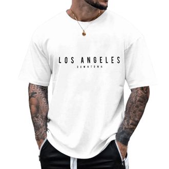 Minetom Oversized Tshirt Herren Rundhals Kurzarm Oberteil Weit Geschnittenes Longshirt Basic Vintage Clothes Gym T-Shirt Herren Oversize Fit Sweatshirt Top Lo