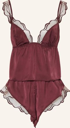 Bluebella Shorts-Schlafanzug Marabel Aus Satin rot