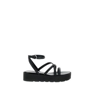 Gianvito Rossi Femme, Chaussures, Noir, Taille: 39 EU Flatform Sandal