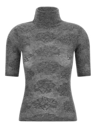 Brunello Cucinelli Pull Col Rond - Gris