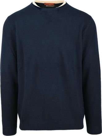 Daniele Fiesoli Homme, Sweatshirts et sweats &agrave; capuche, Bleu, Taille: 2XL Pullover Girocollo