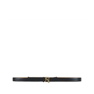 Elisabetta Franchi Femme, Accessoires, Noir, Taille: 2XL Leather Belt with Buckle