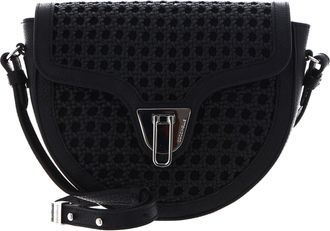 Coccinelle Coccinelle Leder Umh&auml;ngetasche Beat Eco Woven Hand Bag Noir schwarz