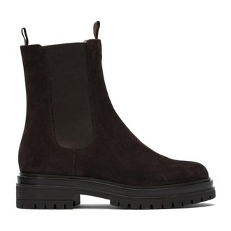 Gianvito Rossi Femme, Chaussures, Brun, Taille: 38 EU Bottes Cheville Marron El&eacute;gance Confort