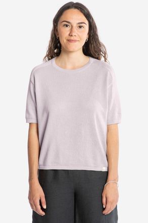 Matona Damen vegan T-Shirt Strick Lavendel