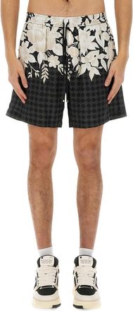Amiri Viscose Bermuda Short - Black