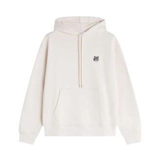 Maison Kitsun&eacute; Fox Head Comfort Hoodie - - Sweatshirts & Hoodies - Herren - Beige - XS
