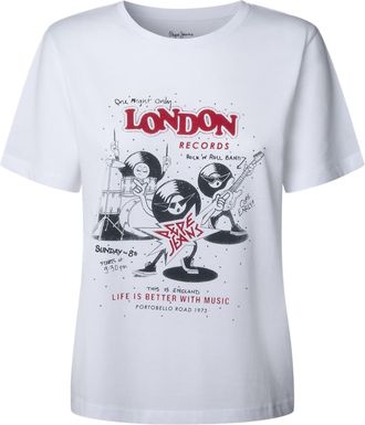 Pepe Jeans London Damen Balbina T-Shirt, Weiß (Weiß), XL