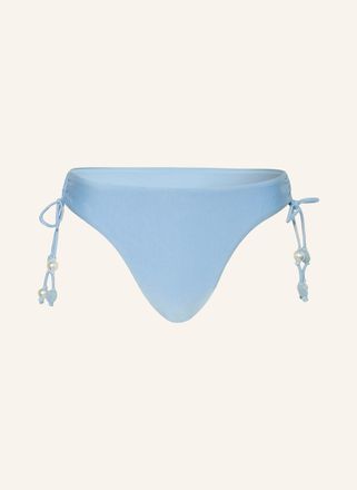 Seafolly Triangel-Bikini-Hose Palermo Loop Mit Schmuckperlen blau