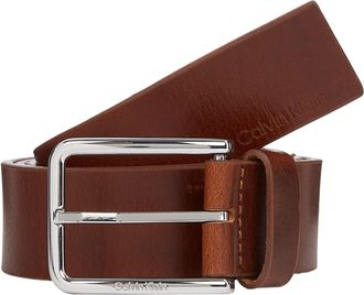 Calvin Klein Herren G&uuml;rtel Lederg&uuml;rtel, Braun (Dark Tan), 130 cm