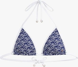 Tommy Hilfiger Haut de bikini triangle &agrave; imprim&eacute; logo