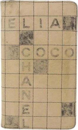 Chanel Portefeuille Pre-owned - Femme - Pre-owned - Beige - Taille: ONE Size