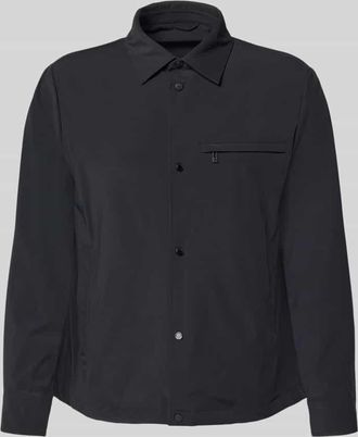 A|X Armani Exchange Blouson mit Kentkragen und Brusttasche