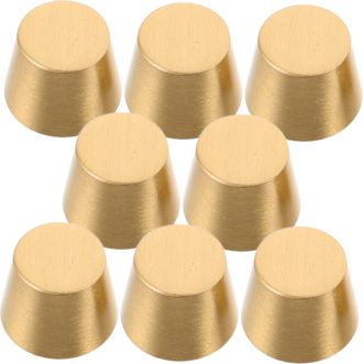 Cabilock 8stücke Messing Schneidebrett Füße Für Holzbrett Display Tray Riser Basis Kleine Möbelfüße Hardware Schmuckschatullen Beine
