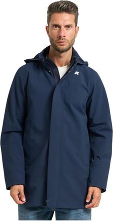 K-Way Homme, Vestes, Bleu, Taille: XL Parka trois-quarts
