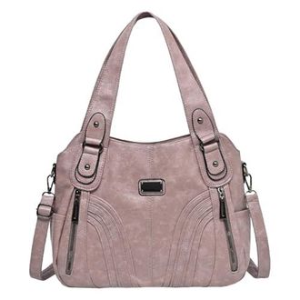 Generic GSenhui Sac &agrave; bandouli&egrave;re en cuir synth&eacute;tique pour femme avec bandouli&egrave;re - Sac spacieux pour le quotidien - En polyur&eacute;thane textur&eacute; - Polyvalent - Po