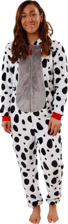 Disney Strampler Erwachsene | 101 Dalmatiner Strampler F&uuml;r Frauen | Dalmatiner Kost&uuml;m | Offizielles Merchandise | Wei&szlig; | XX-Large