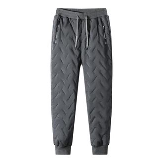 Generic Winterhose Herren - Herren Jogginghose mit Fleecefutter f&uuml;r winterliche Aktivit&auml;ten Bequeme Freizeit