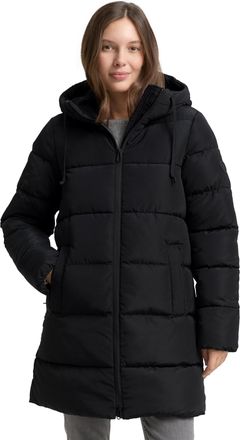 Tom Tailor Damen 1049103 Winter-Puffer-Mantel, 14482-Deep Black, 3XL