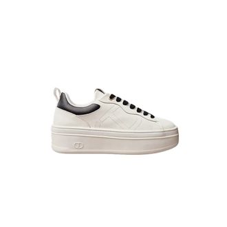 Twinset Plateau-Sneakers mit Logo - - Shoes - Damen - Wei&szlig; - 40 EU