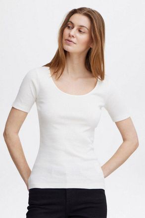Oxmo T-Shirt OXIsan (2-tlg) 2er Pack Basic T-Shirt aus Rippstoff