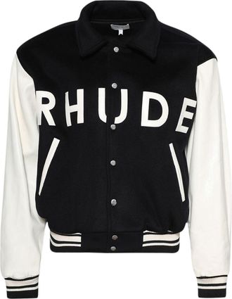 Rhude Collegiate Bomberjacke - Schwarz